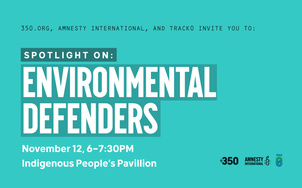 The Push for Recognition & Protection for Environmental Defenders at ...