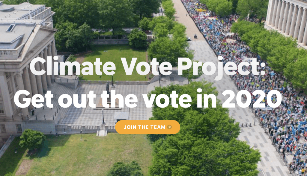 Join 350.org's Climate Vote Project - 350